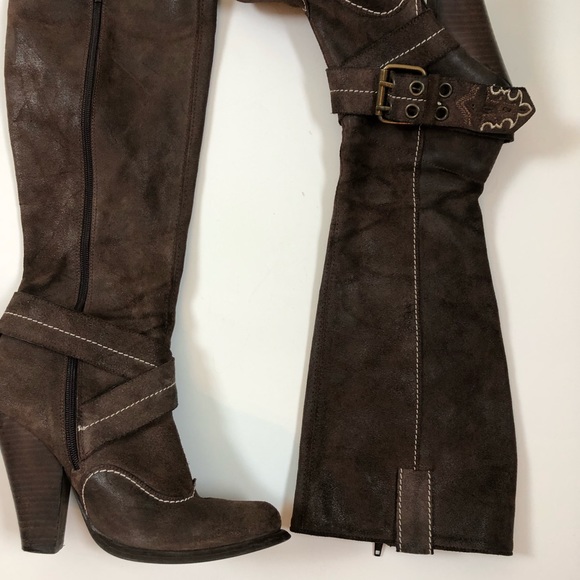 Antik Denim | Shoes | Antik Denim Tall Western Boots Buckle Embroidery ...